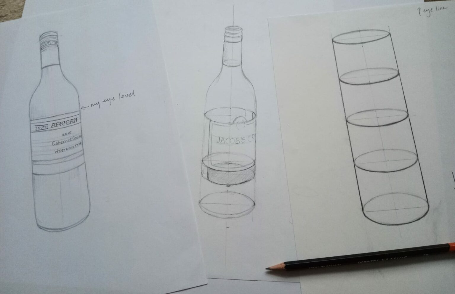 Sunday Sketchers – Drawing cylindrical objects – Montague Gallery